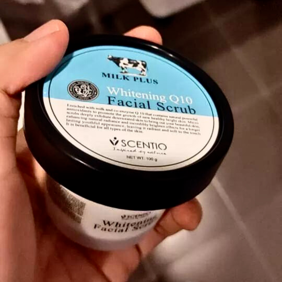Beauty Buffet Facial Scrub Scentio Milk Plus Bright White Skin Face Q10 ...