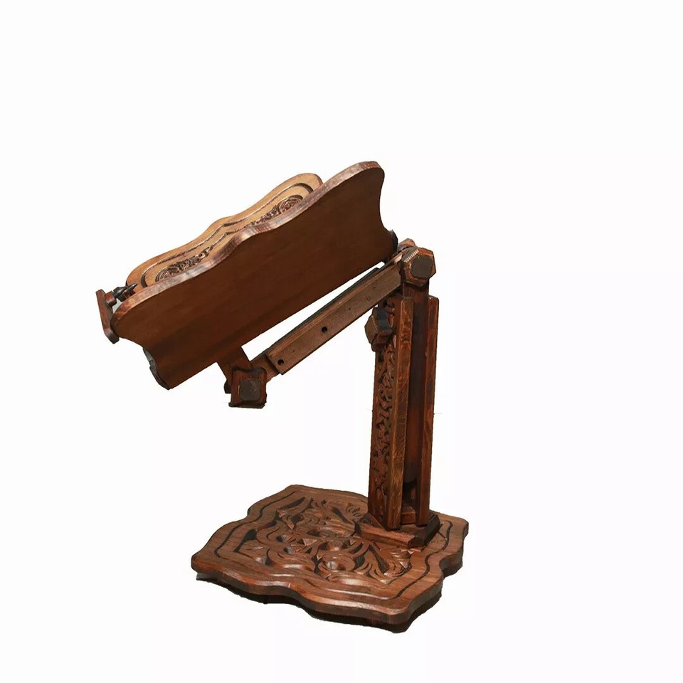 Big Size Adjustable Wooden Book Stand | Quran Bible Heavy Book Stand ...