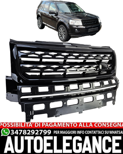 CALANDRE ADAPTÉ POUR RANGE ROVER FREELANDER 2 2007-2014 LOOK NOIR ...