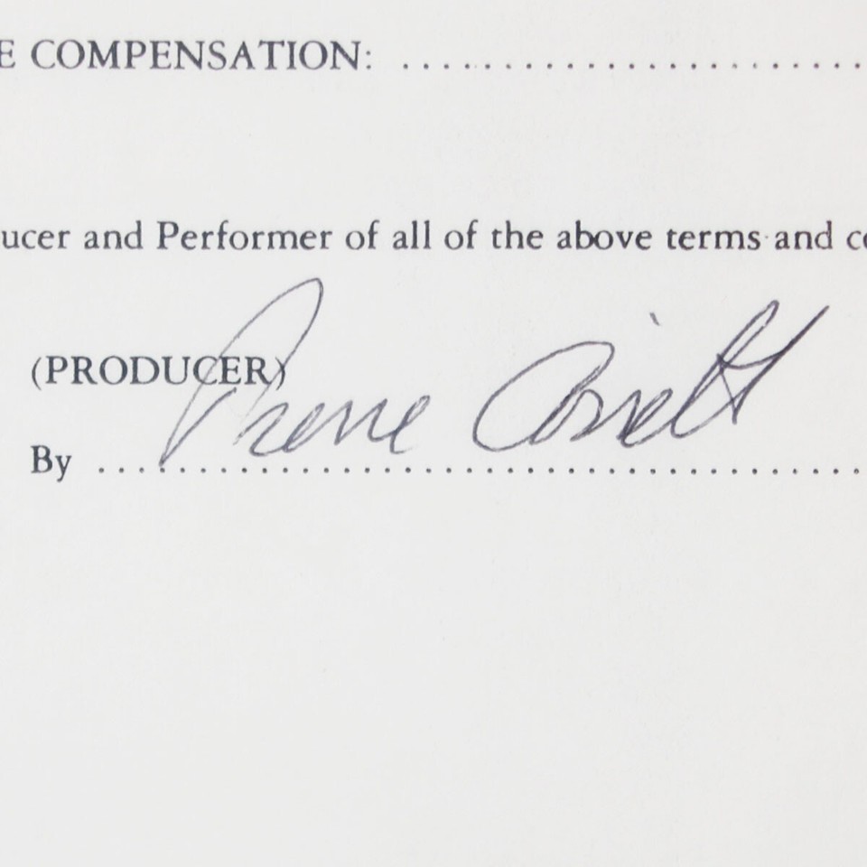 Barbra Streisand Signed Contract Display 1980 Grammy Awards - COA JSA ...