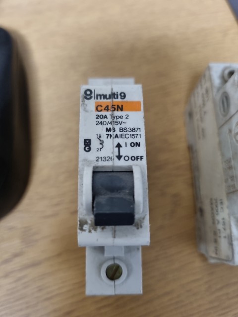Merlin GERIN C45n 20 Amp SP 21326 Multi 9 Circuit Breaker MCB for sale ...