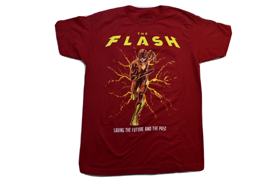 The Flash Mens DC Comics Character Saving The Future And The Past Shirt ...
