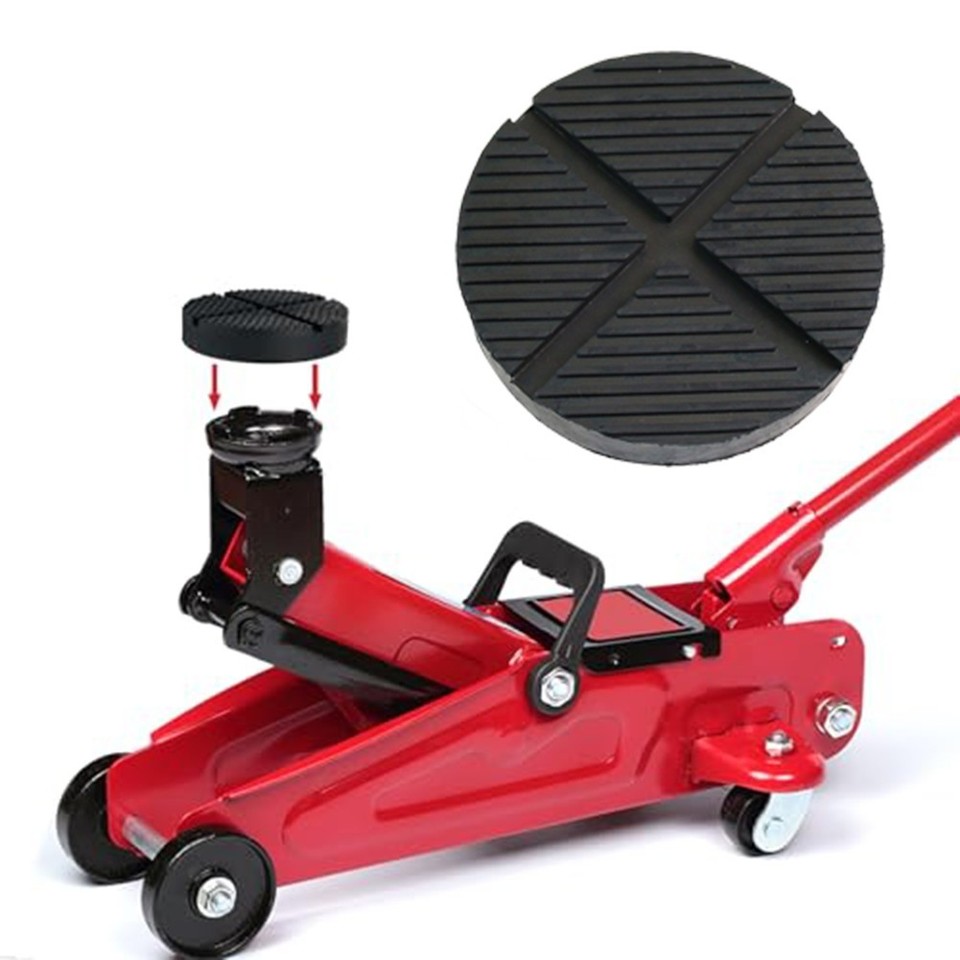 Rubber Block for Floor Jack Reduces Damage to Vehicle Frame During Lift ...