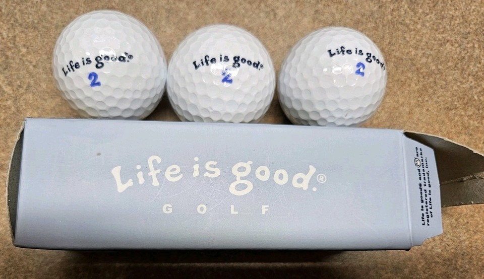 Life is Good logo golf balls (#2) - 3 balls per box - new | eBay