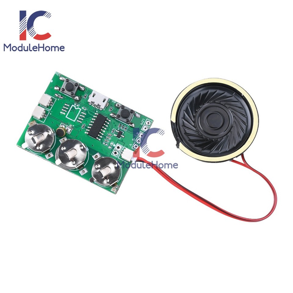 1-10pcs 100S Greeting Card DIY Recordable Voice Chip Music Box Sound ...