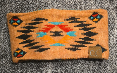 C.C Exclusive Women's Super Soft Aztec Pattern Multicolor Knit Headband ...