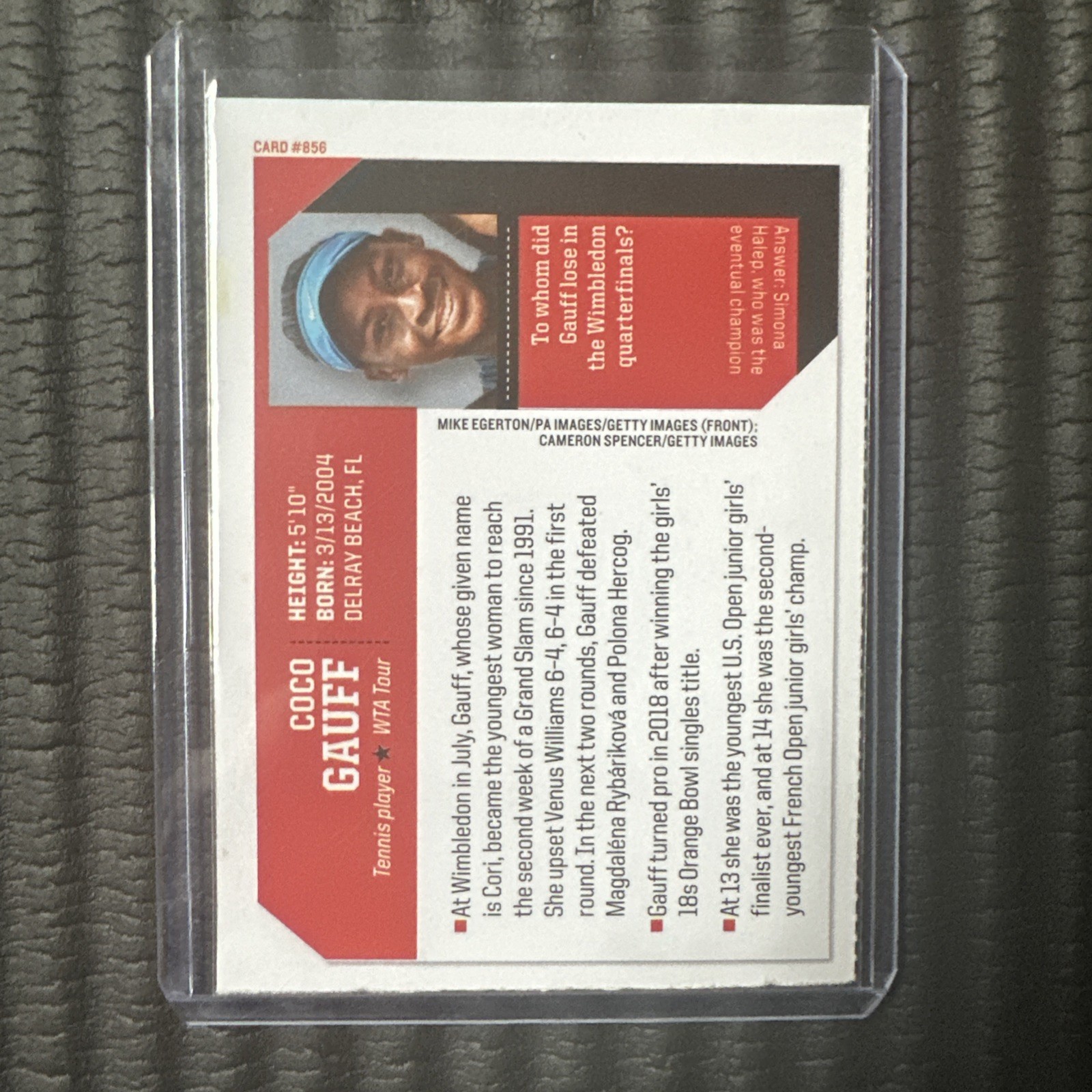 COCO GAUFF 2019 SPORTS ILLUSTRATED FOR KIDS SI TENNIS #856 ROOKIE CARD ...