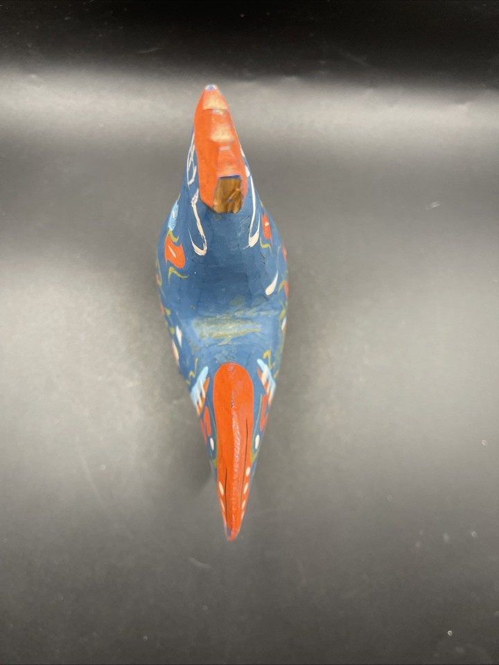 Traditional Swedish Dala Rooster Hand Carved and Painted Wood Folk Art ...