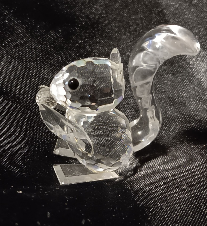 Crystal Animal Figurines Set - Squirrel, Bunny, Swan. (#1937 R&J) | eBay
