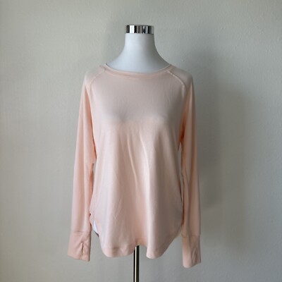 Active Life Sweater Womens L Long Sleeve Crewneck Knit Top Soft Pink ...