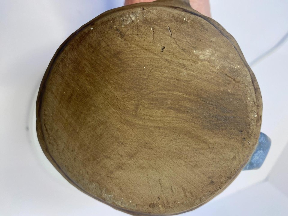 Jim Rumph Vtg Cross Eye Tankard Mug Ugly Face Art Pottery Gremlin Troll ...