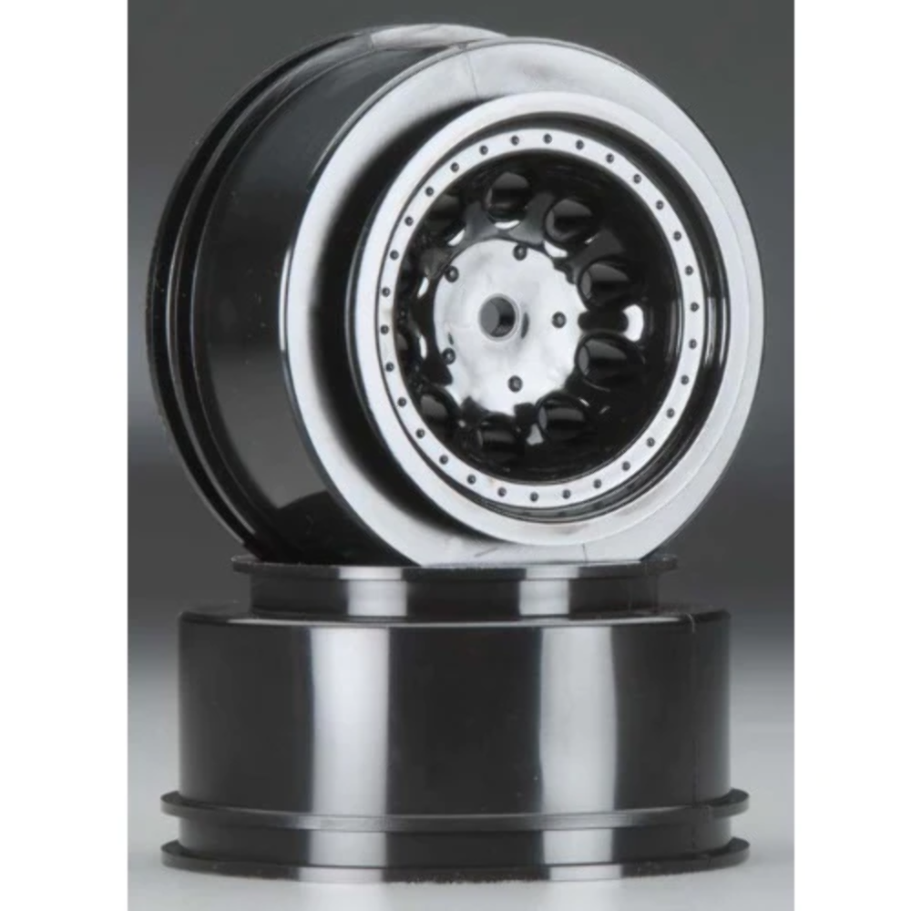 NEW RPM Traxxas Slash 2WD Front Revolver Black Wheel Set (2) RPM82322 ...