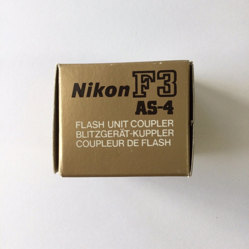 Nikon AS-4 Flash Unit Hot Shoe Coupler for F3 in Genuine Box English ...