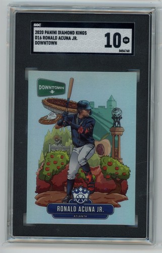 2020 Panini Diamond Kings RONALD ACUNA JR #D16 Downtown SSP SGC 10 Case ...