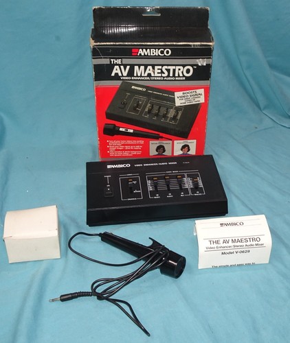 = AMBICO AV Maestro Video Enhancer Stereo Audio Mixer Model V-0629 W ...