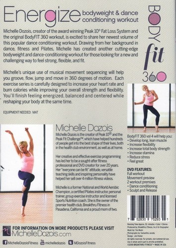BODY FIT 360 ENERGIZE VOL. 4 DVD MICHELLE DOZOIS WORKOUT BODYFIT ...