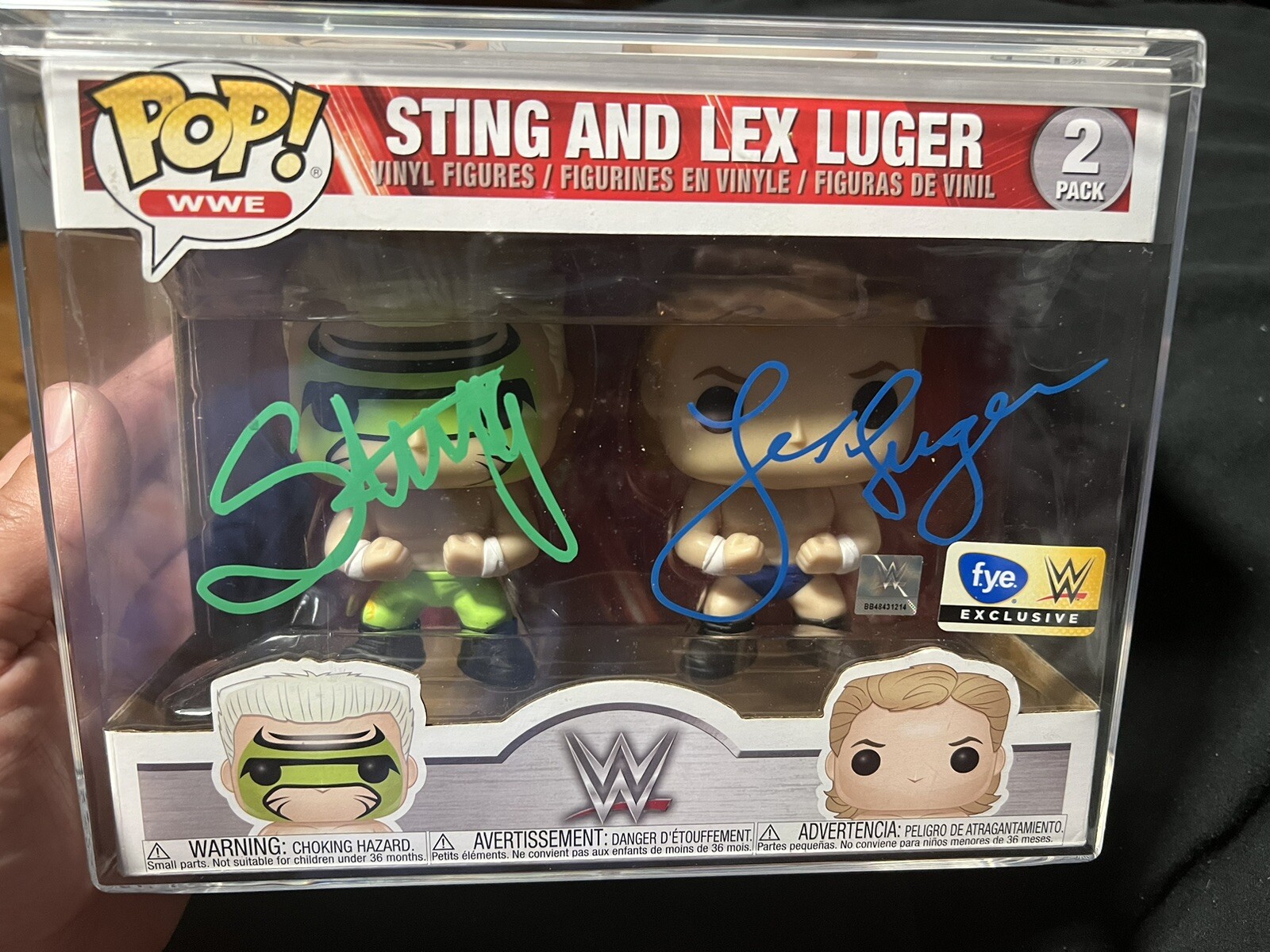 AUTOGRAPHED STING AN LEX LUGER FUNKO POP FYE EXCLUSIVE (VAULTED) | eBay