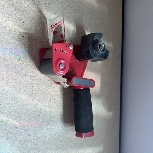Red Scotch 3M Heavy Duty Hand Held Packing Tape Dispenser Gun for 2 ...
