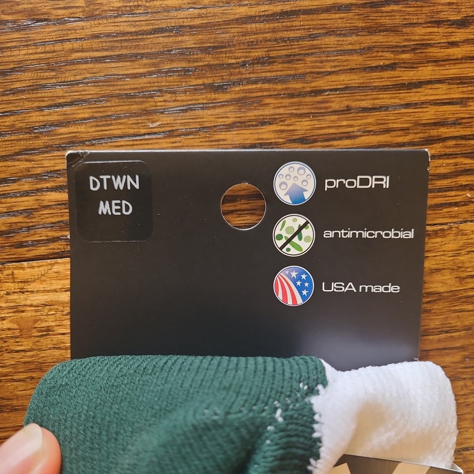 NWT TCK Performance Socks DTWN Med ProDri Antimicrobial USA Made Green ...