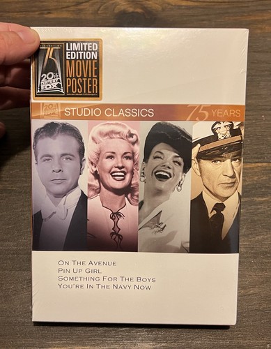 NEW SEALED Studio Classics 2010 4-Disc DVD Set Fox 75th Anniversary Pin ...