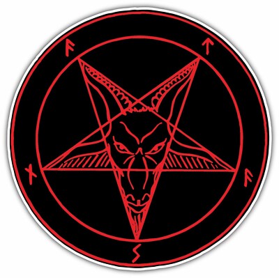Sigil of Lucifer Satan Devil Demon Evil Hell Bumper Vinyl Sticker Decal ...
