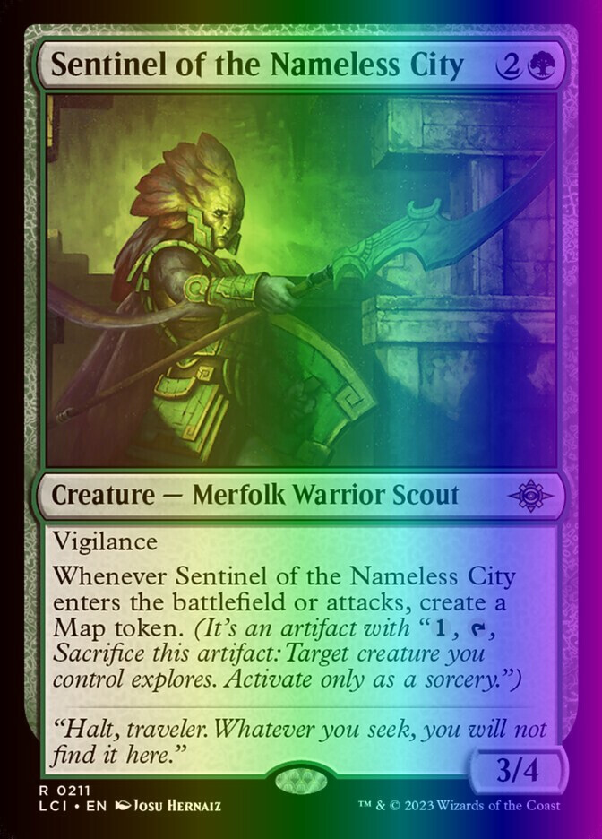 MTG Sentinel of the Nameless City (211/491) The Lost Caverns of Ixalan ...