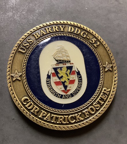 UNITED STATES NAVY DDG-52 USS BARRY CHALLENGE COIN | eBay