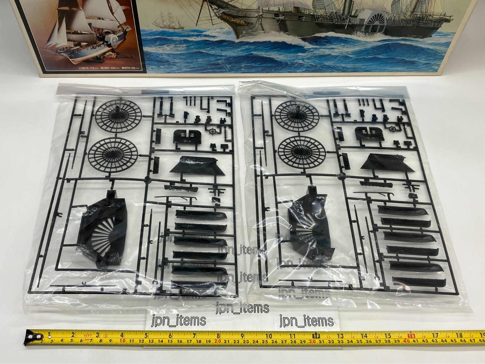 Imai SUSQUEHANA Sailing Ship 1/150 Sail ver. Plastic Model Kit 1977 US ...