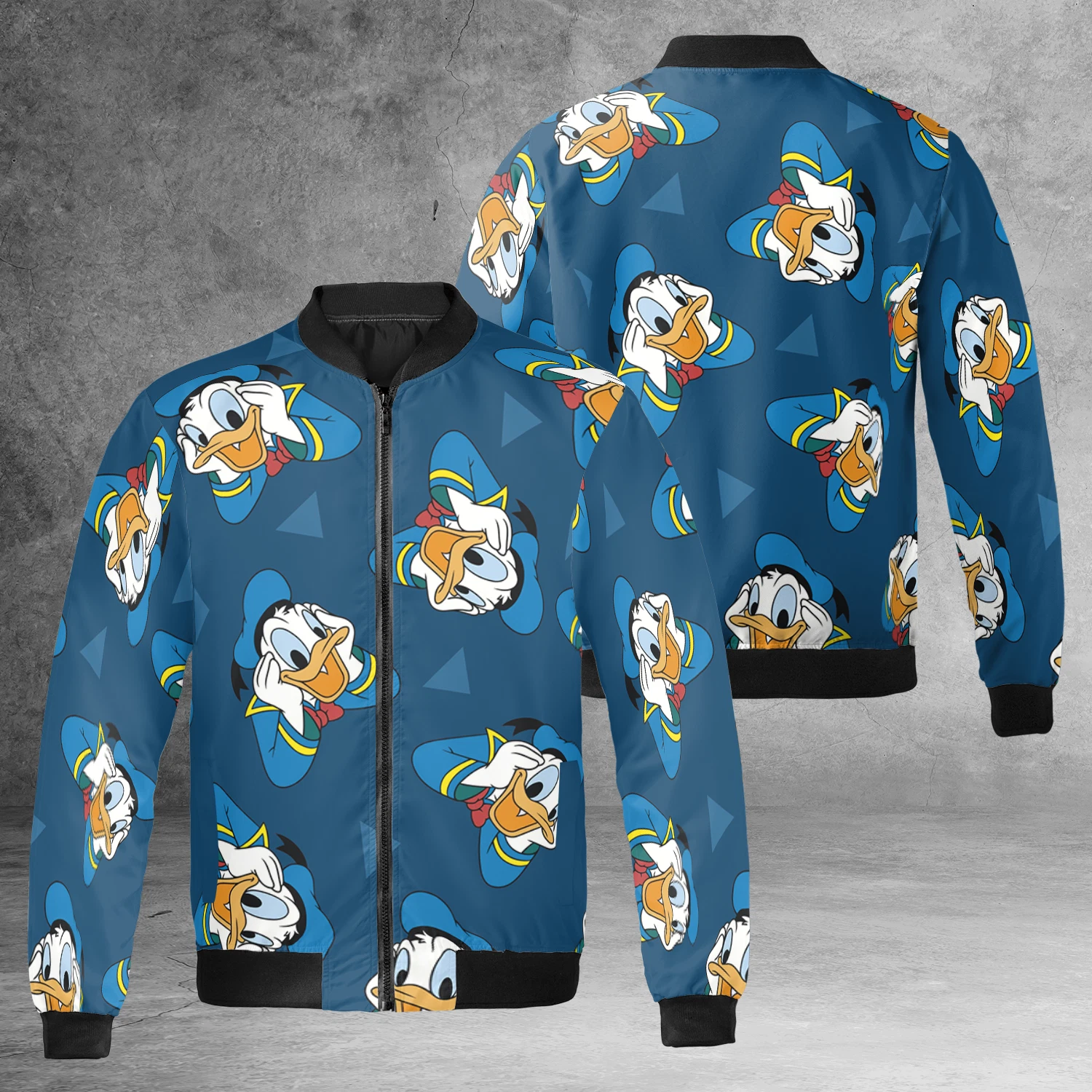 Happy Donald Duck Face Donald Duck Moods Donald Cartoon Fans Jacket ...