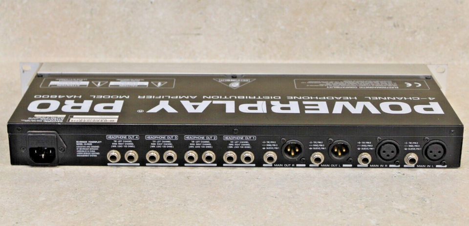 Behringer Powerplay Pro Headphone Distribution Amplifier HA4600 *Pre ...