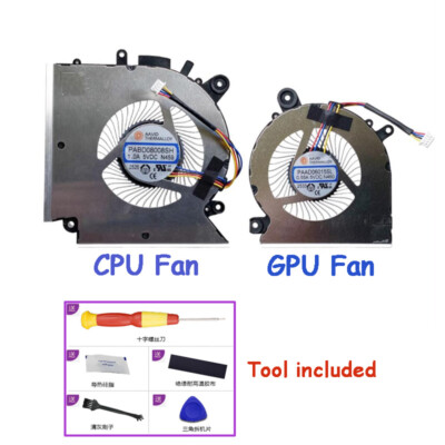 GPU+CPU Fan & Tool for MSI GF66 GL66 MS-1581 GF76 GL76 MS-17L1 ...