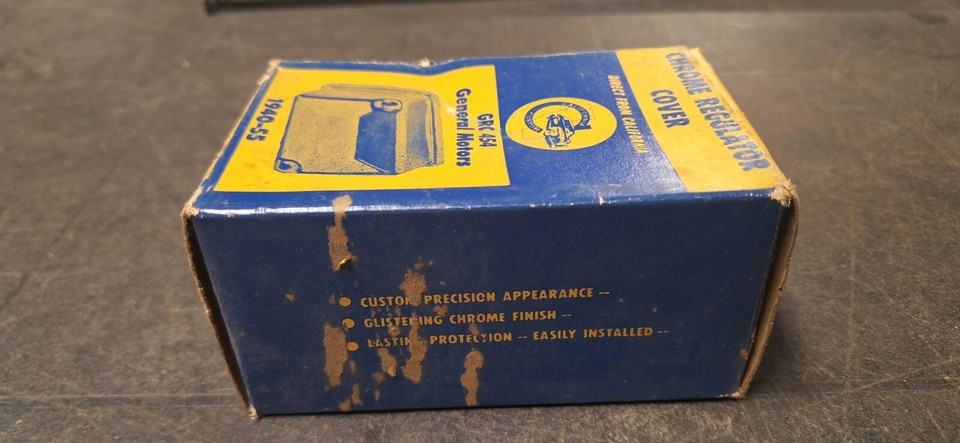 CALIFORNIA CUSTON 1940-55 GM Cal Custom Chrome Voltage Regulator cover ...