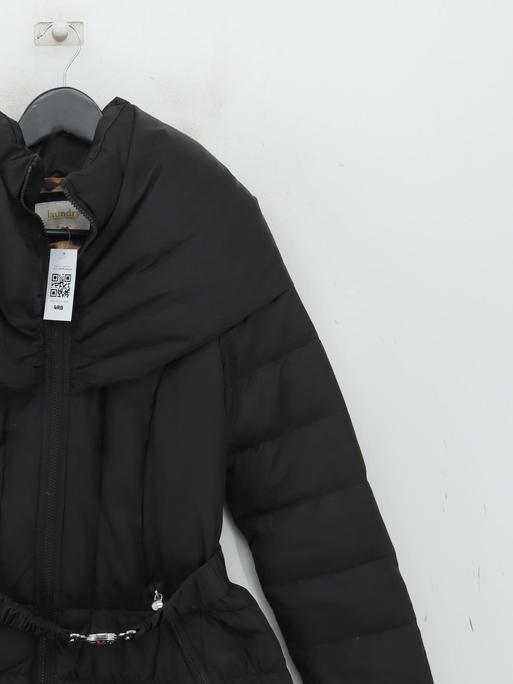 Laundry By Shelli Segal Women's Coat M Black 100% Polyester Puffer ...