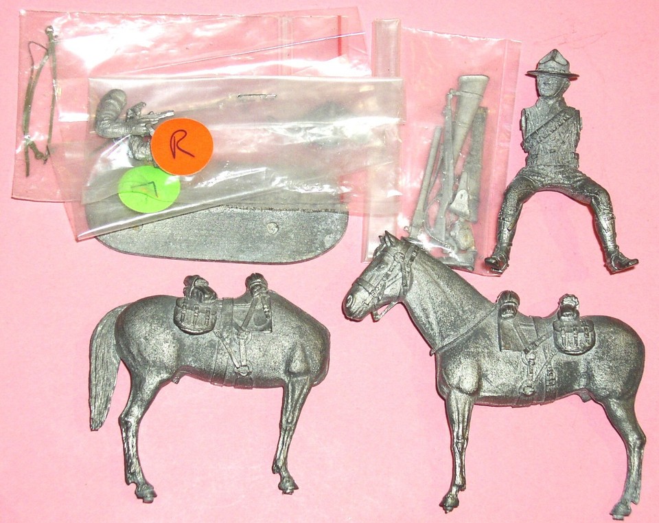 US ARMY WWI MOUNTED CAVALRY - Cameo - Unassembled/Unpainted metal 80mm ...