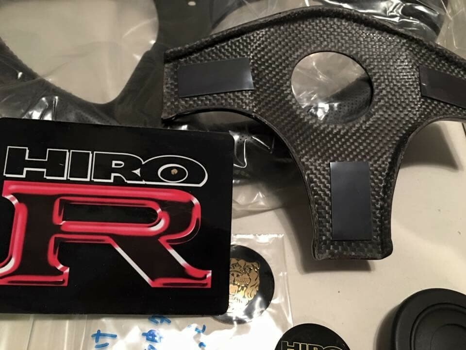 rare JDM Hiro R Carbon Steering Wheel S13 silvia 180sx R32 r33 r34 GTR Crx Nsx | eBay