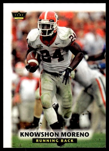 2008 Turf Knowshon Moreno Rookie Georgia Bulldogs #24 | eBay