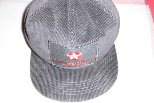 Vintage Texaco Hat Cap Snap Back Corduroy Black Patch Raton Truck Stop ...