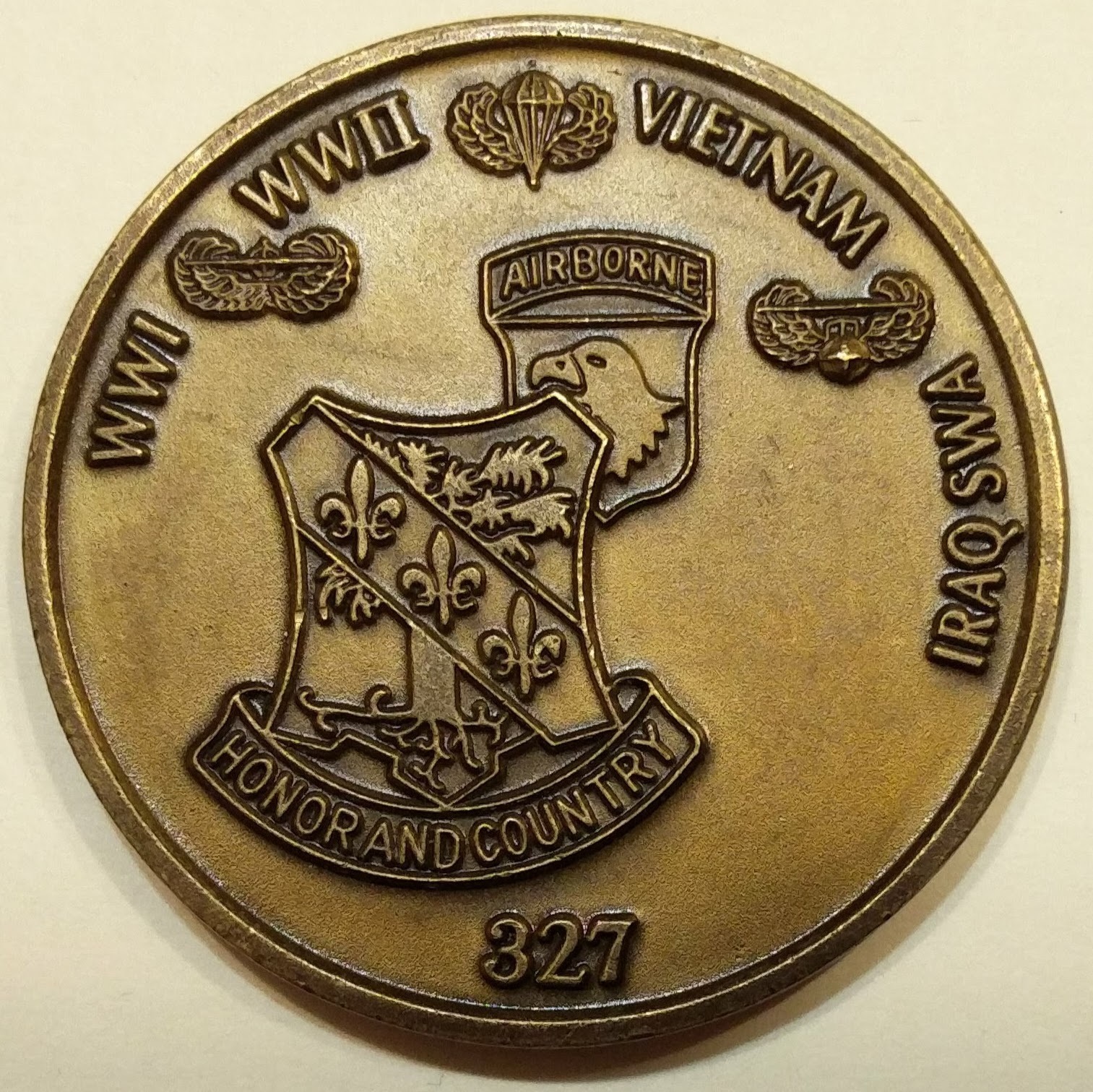 101st Airborne 327th Inf Reg Bastogne Bulldogs Desert Storm Army ...