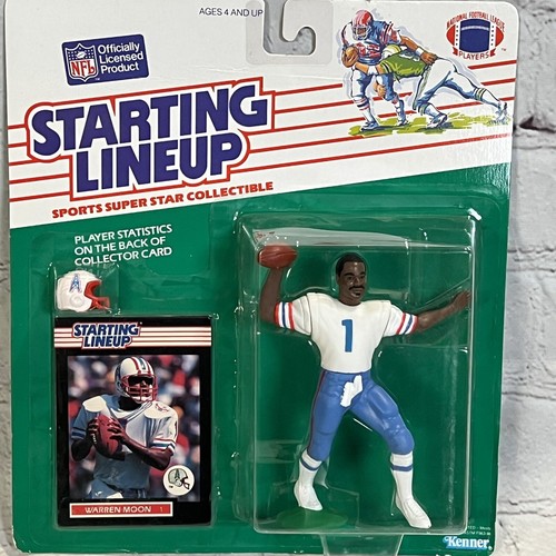 Vintage 1989 Kenner Starting Lineup Warren Moon Houston Oilers HOF MVP ...