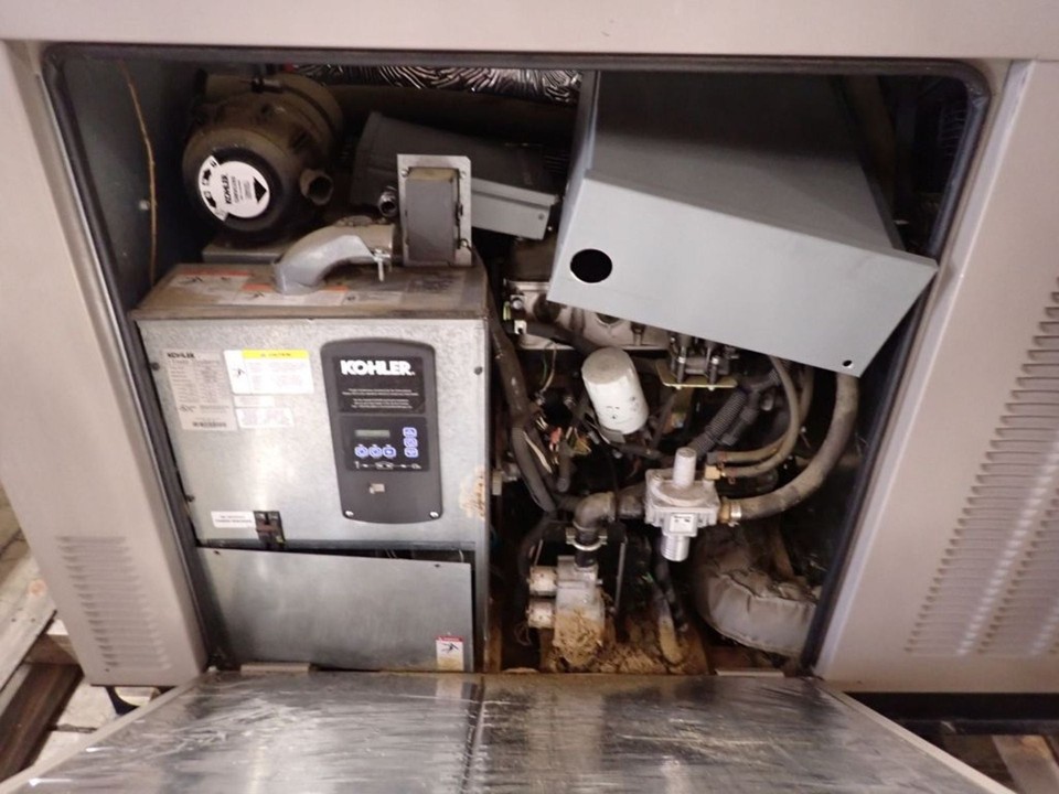 20KW 21KW Kohler 24RCL Nat Gas LP Generator 1PH 240v 195hrs TESTED (SKU ...