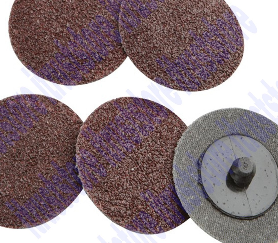 2 in Screw on Twisted Twist-Lock Abrasive Die Grinder Discs Sander 5 Pc ...