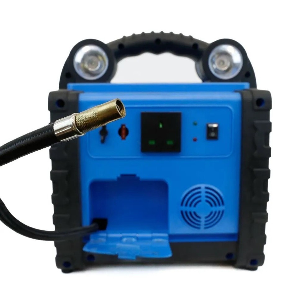 Car Jump Starter Power Station 12v Booster Pack Portable Compressor ...