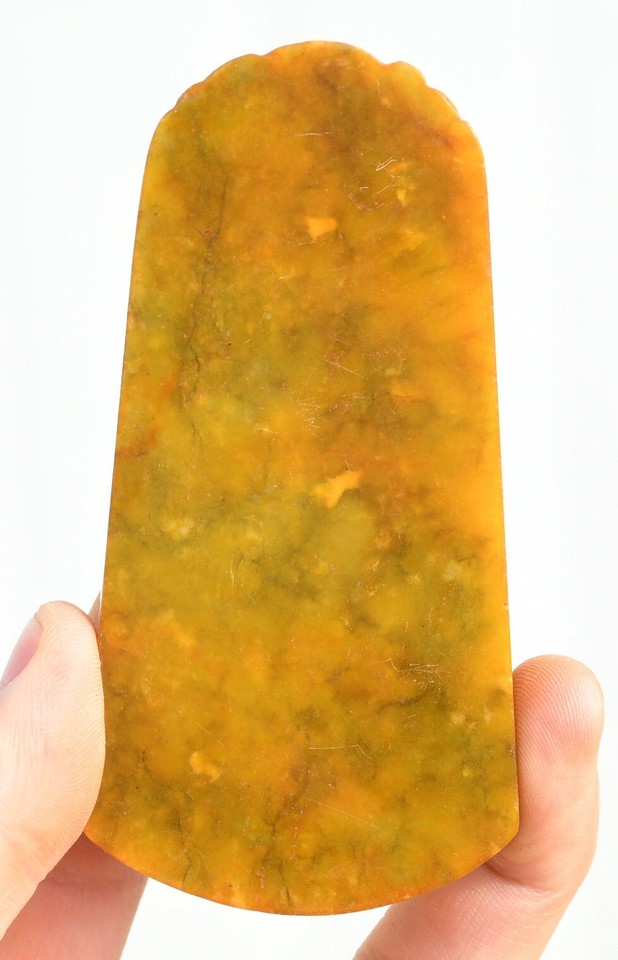 4" Old Chinese Hongshan culture Jade Carving Dragon pixiu beast Yu Bi ...