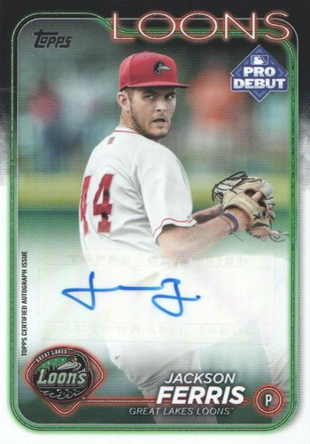 2024 Topps Pro Debut Baseball Autographs #PD109 Jackson Ferris Auto | eBay