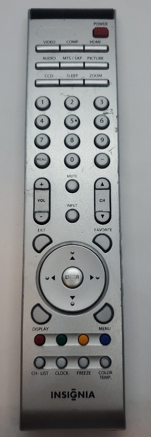 Original INSIGNIA NS-L42P Remote Control NSLCD42HD09 NSLCD42 NSLCD42HD ...