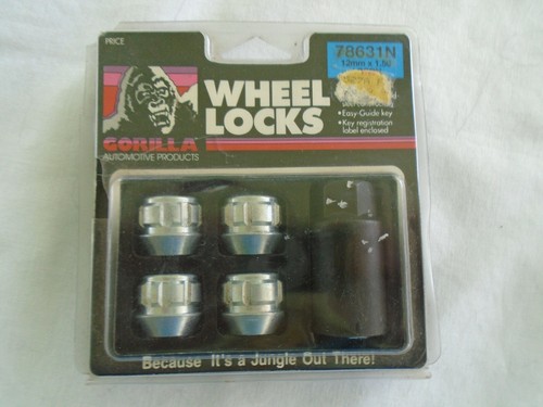 Gorilla Wheel Locks Set Of 4 In Package #78631N With Easy Guide Key | eBay