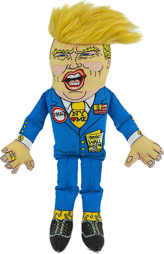 Donald Trump Political Parody Novelty Durable Dog Chew Toy w/ Squeaker ...