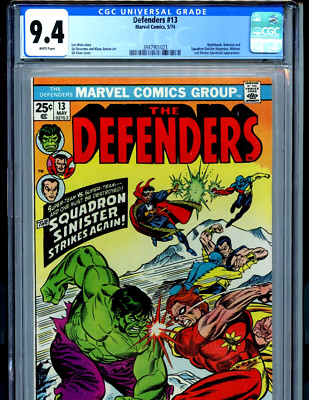 Defenders #13 CGC 9.4 1974 Marvel Nighthawk Amricons K61 | eBay
