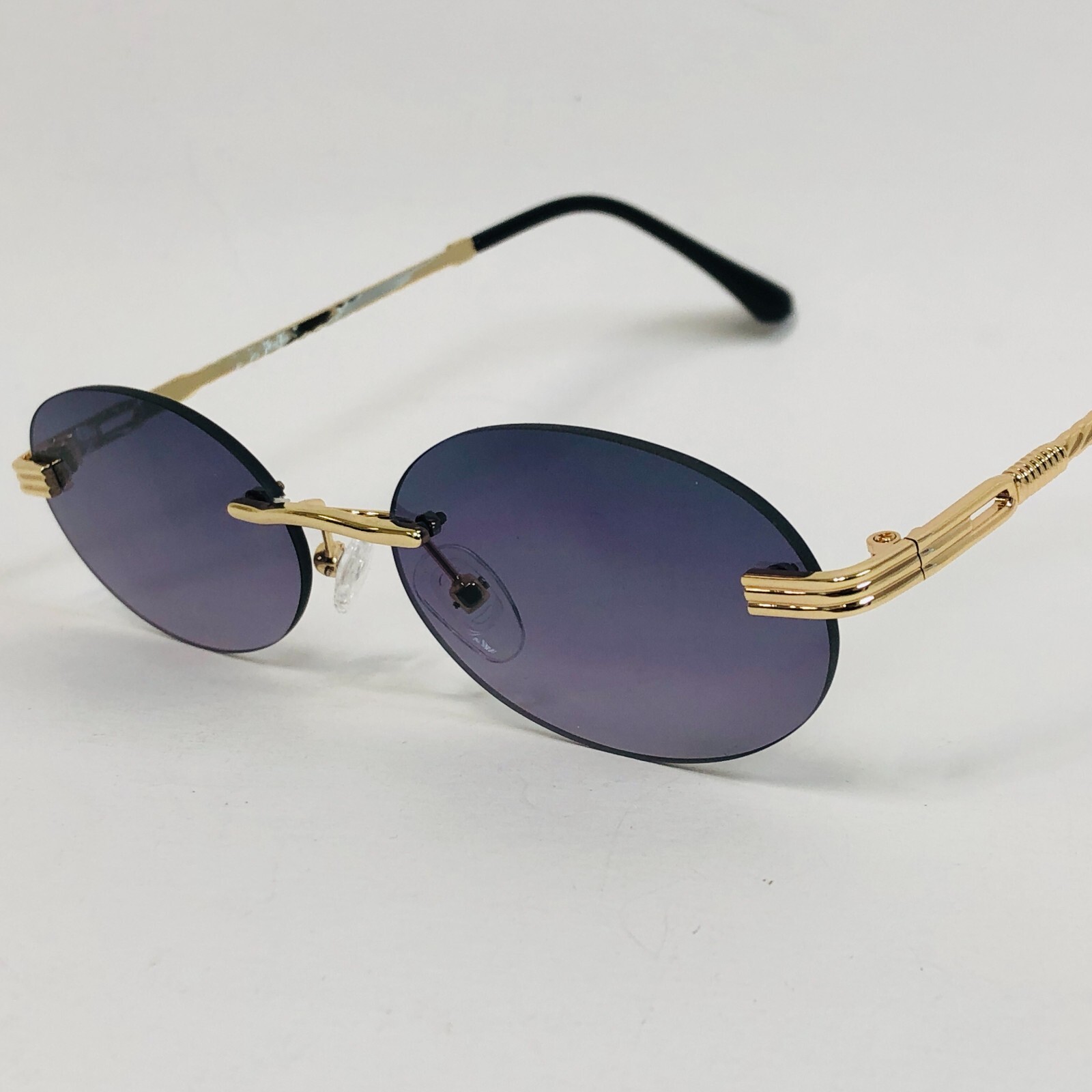Sunglasses Clear Lens Oval Hiphop Style Migos Gold Metal Rapper Quevo Model NEW | eBay