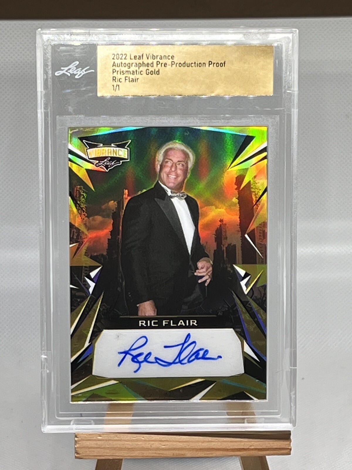 2022 Leaf Vibrance Ric Flair Autograph Pre-Production Proof Auto 1/1 ...